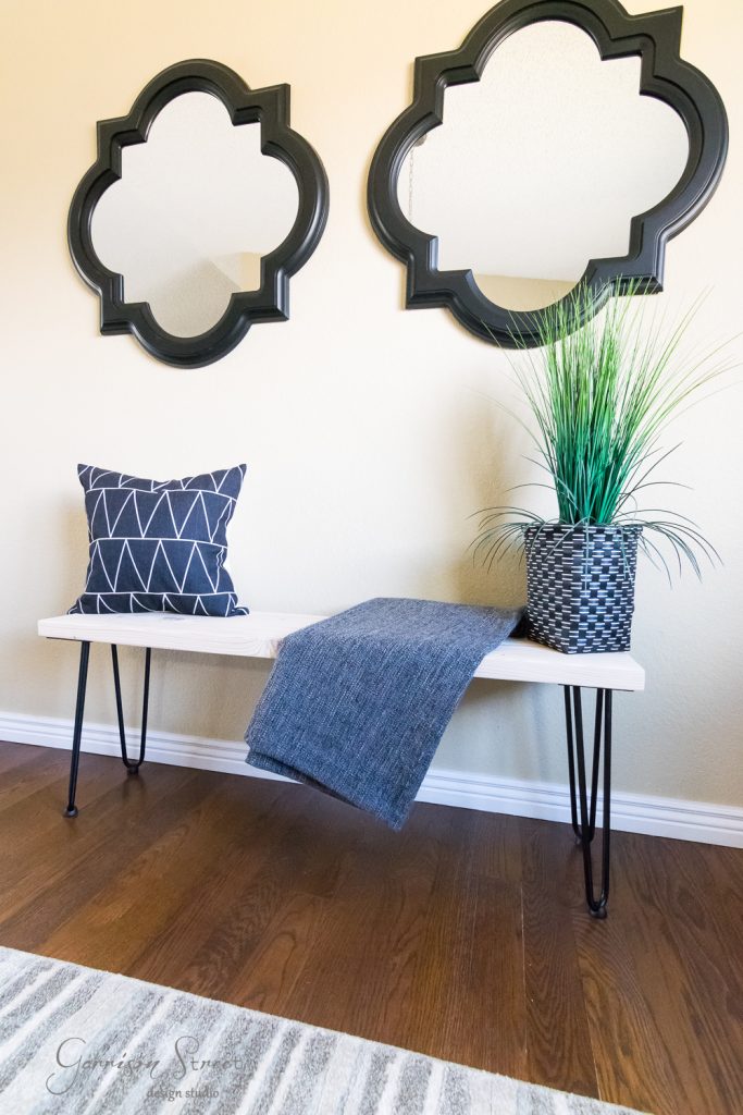 DIY Hairpin Leg Bench - Garrison Street Design Studio