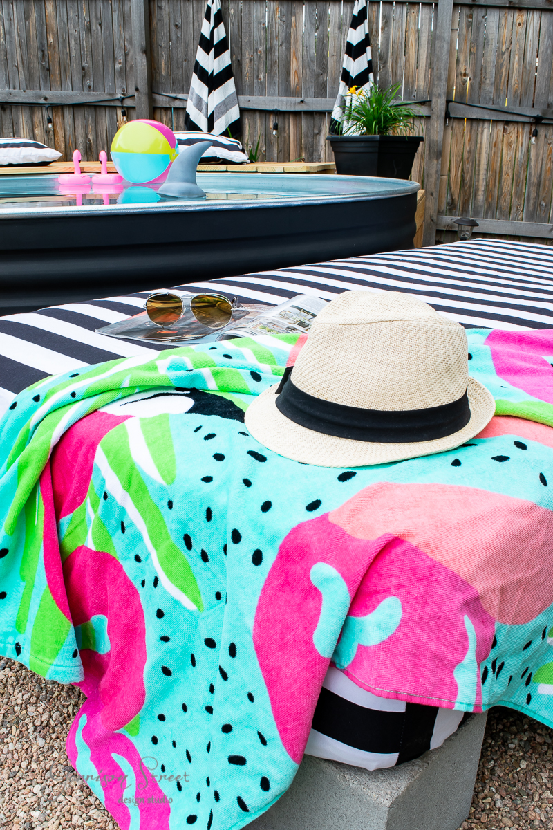 DIY Outdoor Sunbed - Garrison Street Design Studio