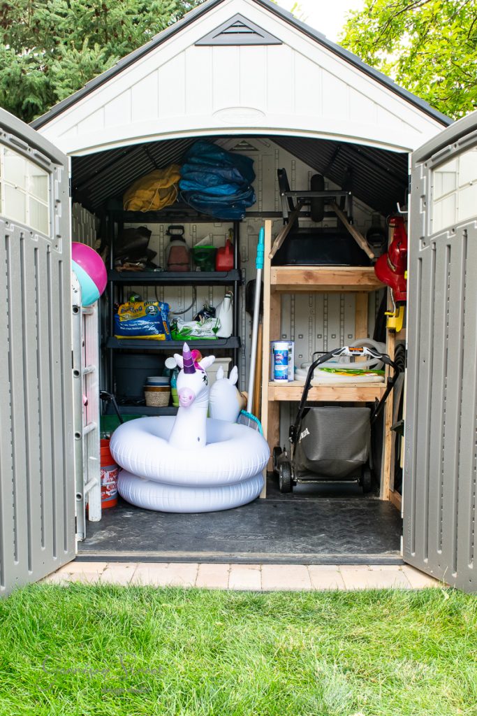 Easy DIY Shed Organization - Garrison Street Design Studio