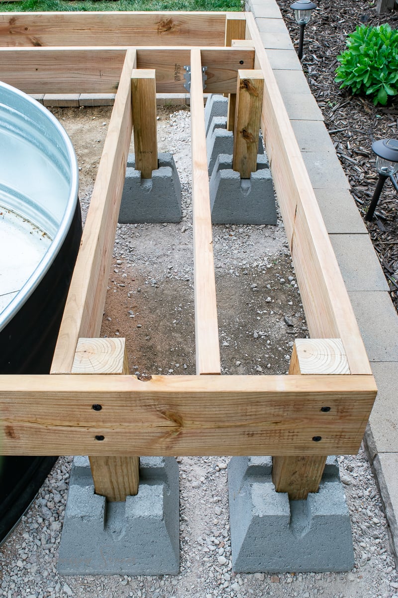 Stock Tank Pool Deck Tutorial - Garrison Street Design Studio