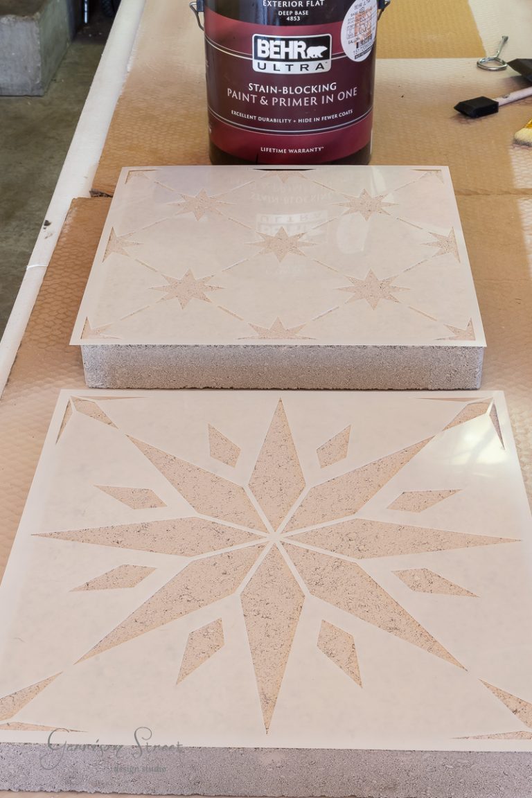 DIY Faux Cement Tile IKEA Marius Side Table Hack - Garrison Street ...