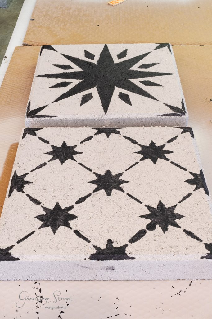 DIY Faux Cement Tile IKEA Marius Side Table Hack - Garrison Street ...