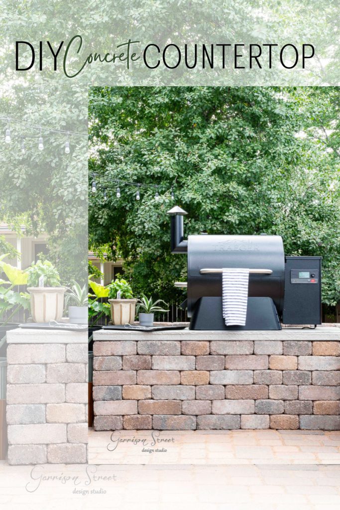 DIY Concrete Countertop Tutorial for Outdoor Kitchen - Garrison Street ...