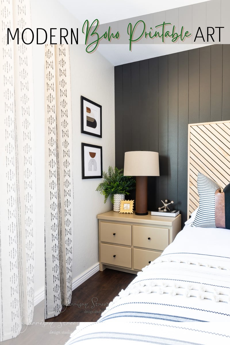 Modern Boho Free Printable Wall Art Download Set - Garrison Street ...