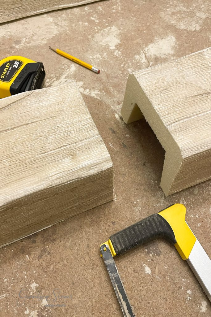 DIY Faux Wood Ceiling Beams with Easy How to Install - Garrison Street ...